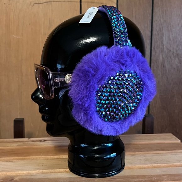 Accessories | Royal Purple Bling Ear Muffs | Poshmark